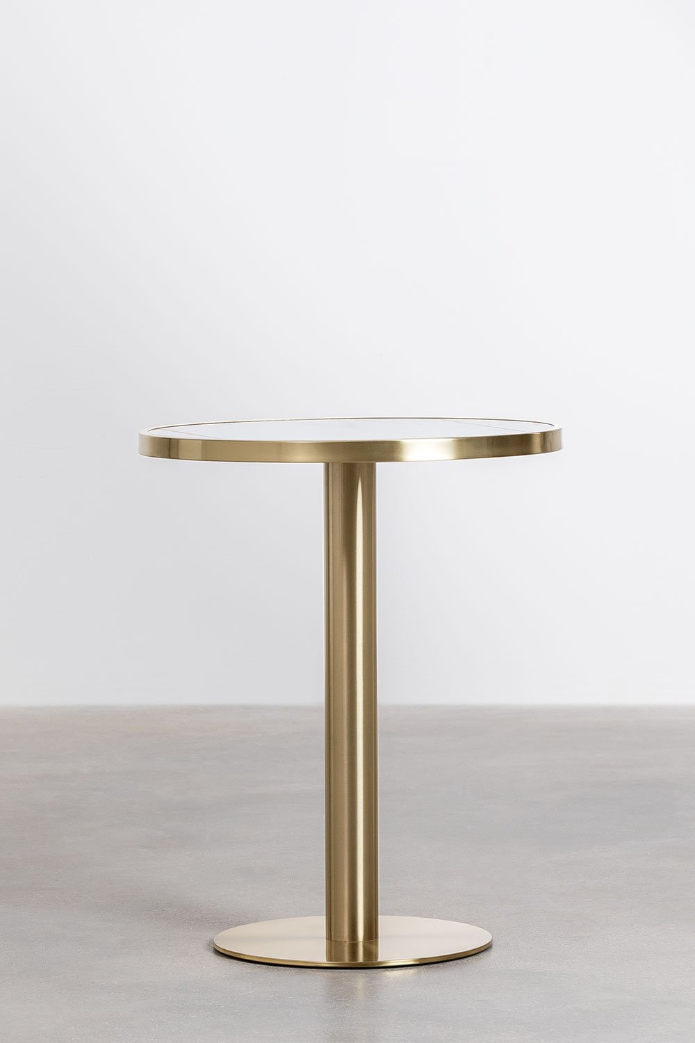 Tavolo da bar rotondo in gres (Ø60 cm) Manhattan - SKLUM