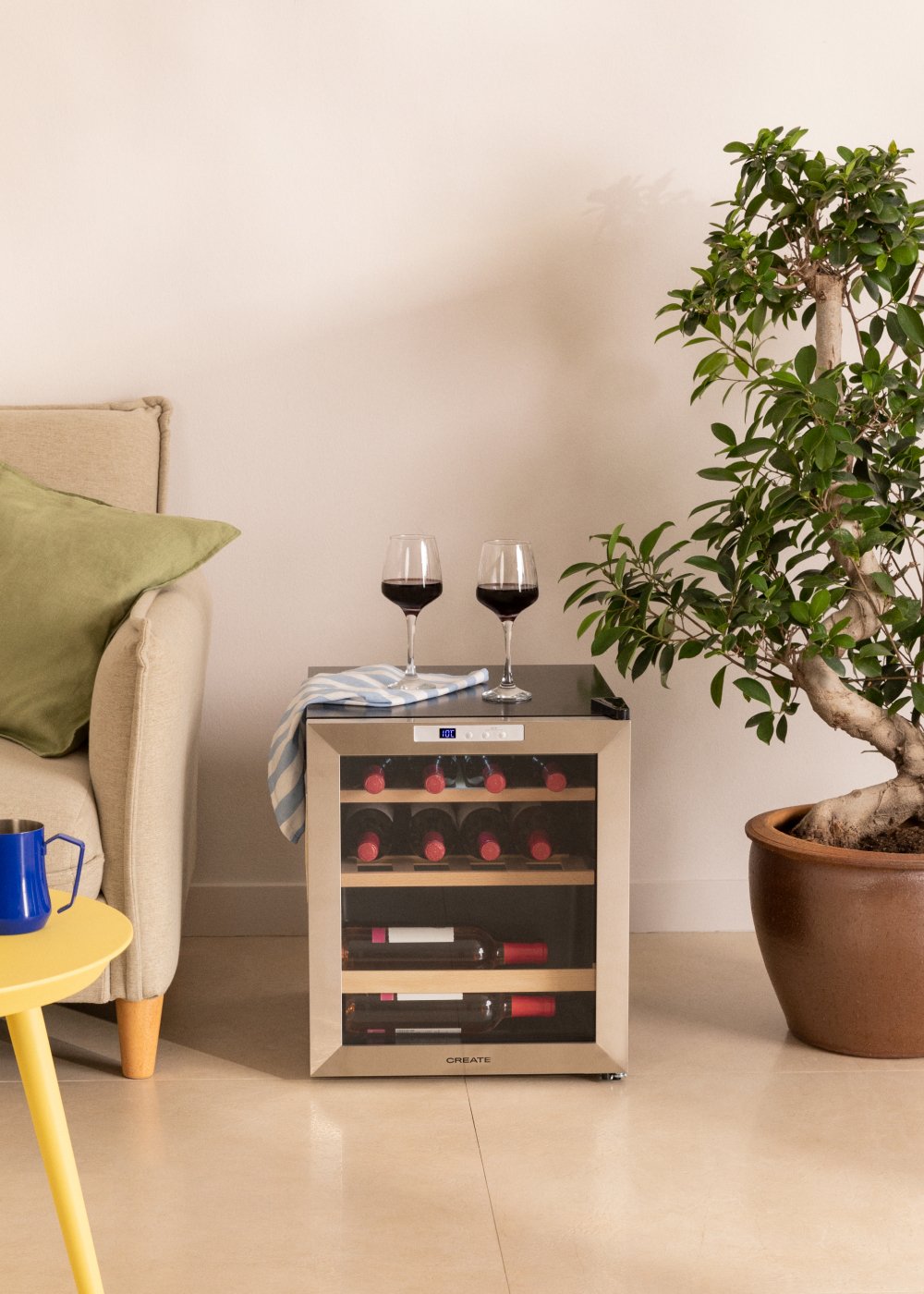CREATE - WINECOOLER WOOD L15 - Cantinetta per vini 12 o 15 bottiglie ...