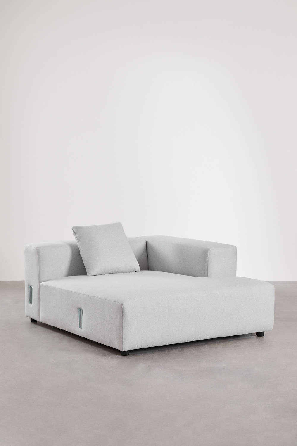 Sofa modulare con chaise longue destra a 3 pezzi 335 cm con bracciolo alto Bruna