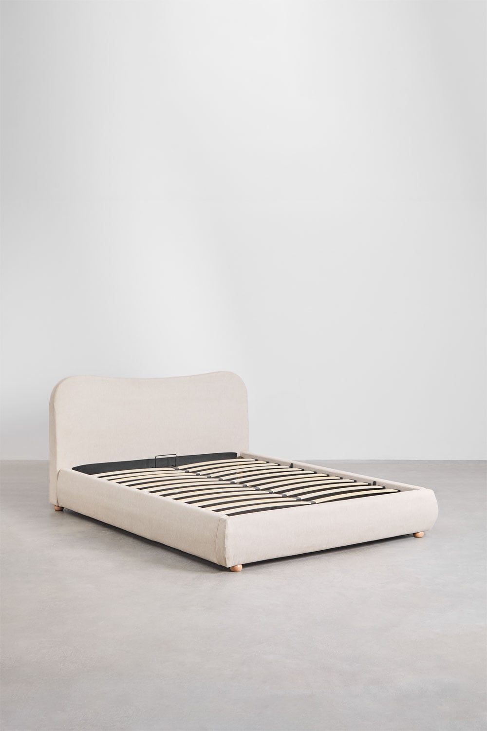 Letto con contenitore imbottito Winselet - SKLUM