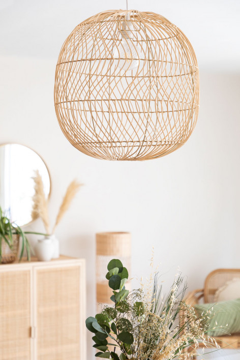 Rotan plafondlamp Luxio - SKLUM