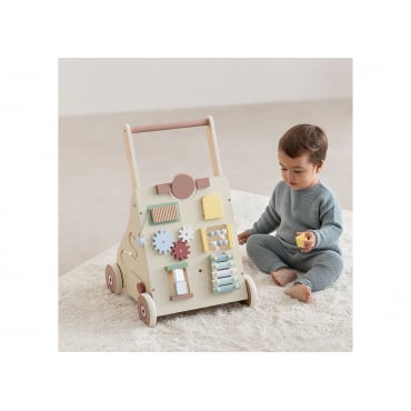 Houten loopkar Wakko Kids met meerdere activiteiten - SKLUM