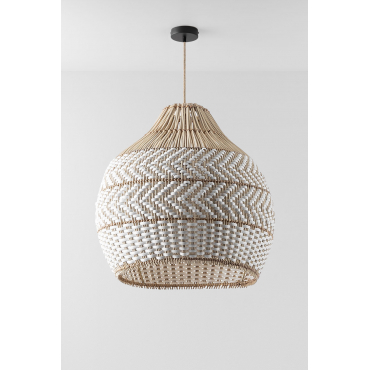 Llaury geweven rotan buitenplafondlamp - SKLUM