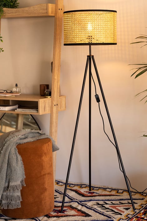 Vloerlamp in rotan Satu - SKLUM