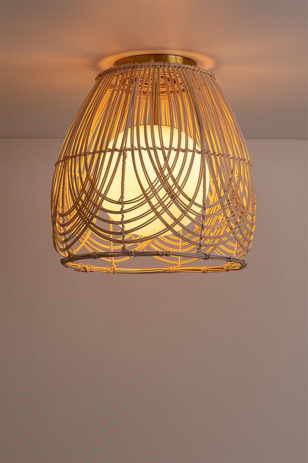 Tyrona rotan plafondlamp - SKLUM