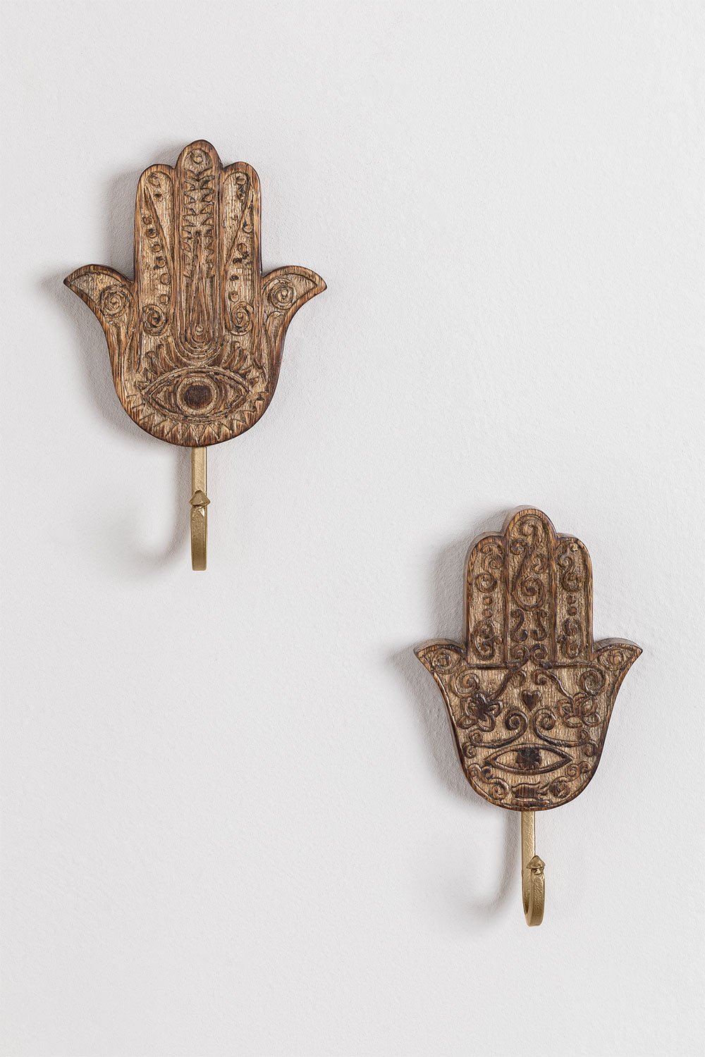 Niala mangohouten wandkapstok - SKLUM