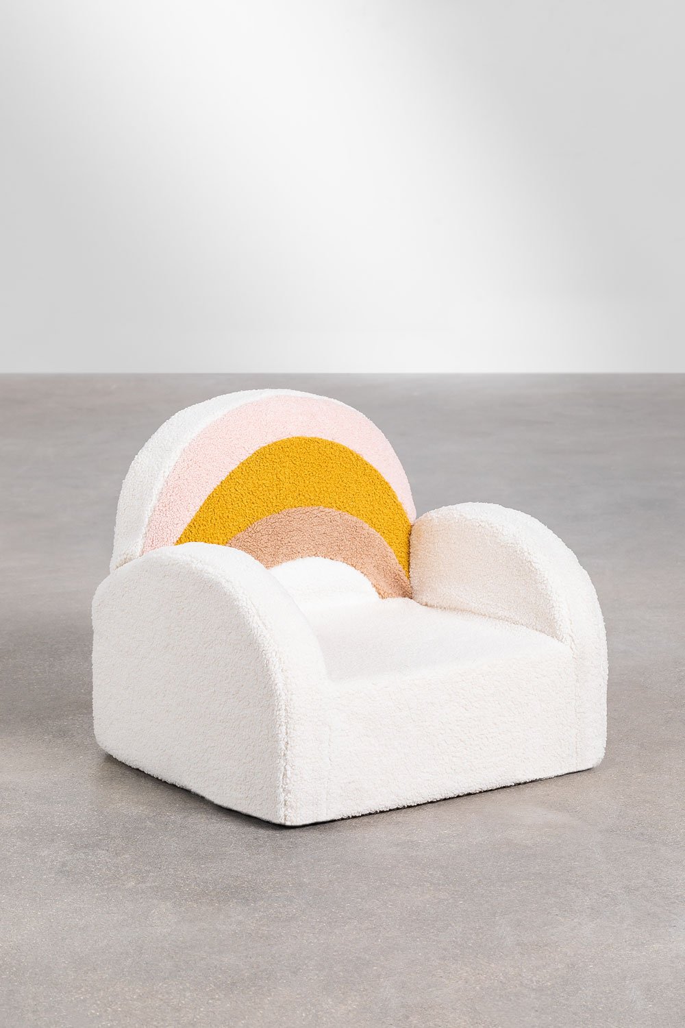 Sainy Kids schapenvacht fauteuil - SKLUM