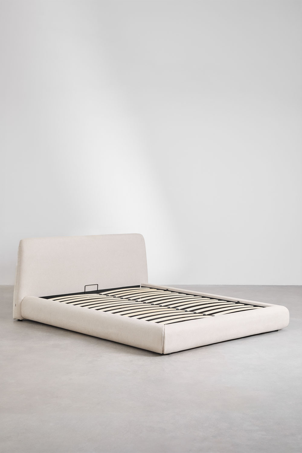 Bed met opklapbare canapé van Norena-stof - SKLUM