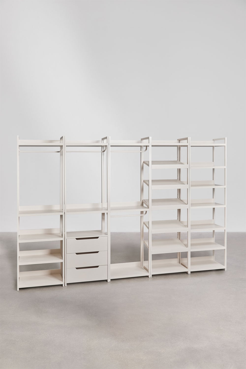 Velunis open modulaire kast van 5 delen in ijzer - SKLUM