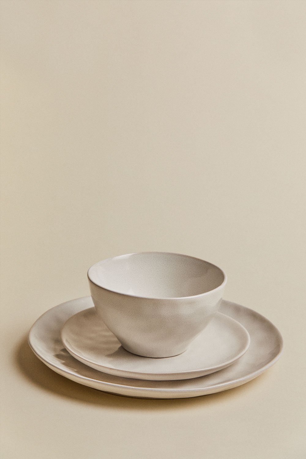 Sibeta 12-częściowa zastawa stołowa z kamionki - SKLUM