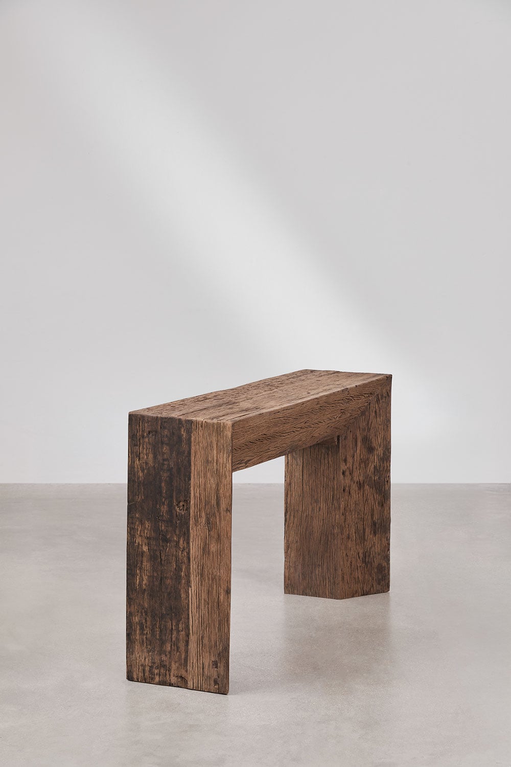 Konsola 150x35 cm z odzyskanego drewna Juvira - SKLUM