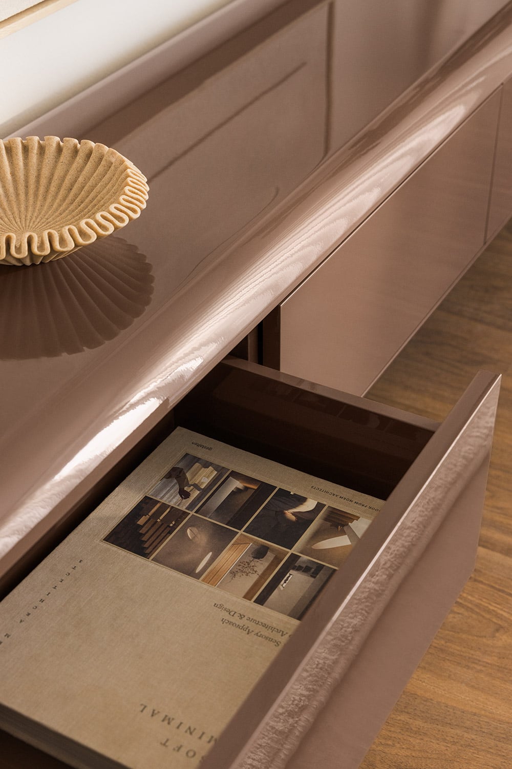Meble RTV 180x40 cm z płyty MDF Alazne - SKLUM
