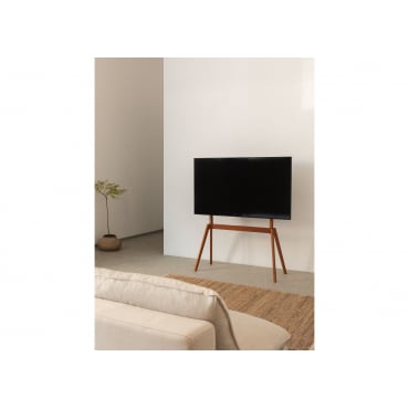 Suporte de chão para TV em aço e madeira Curtiz - SKLUM