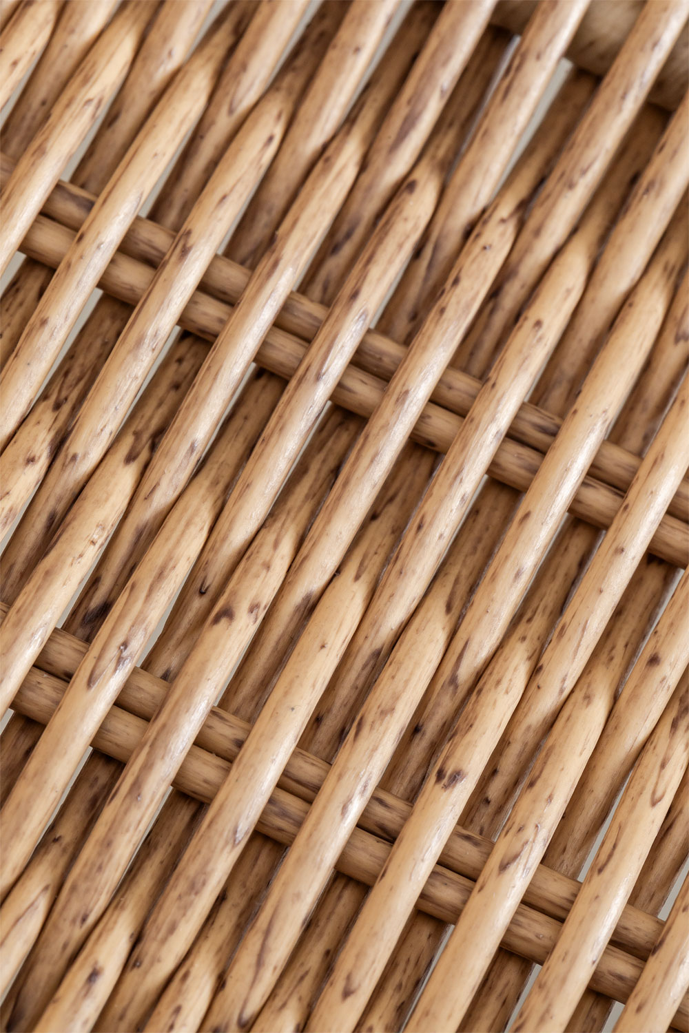 Pack de 4 cadeiras de jantar empilháveis em rattan sintético Reiven - SKLUM