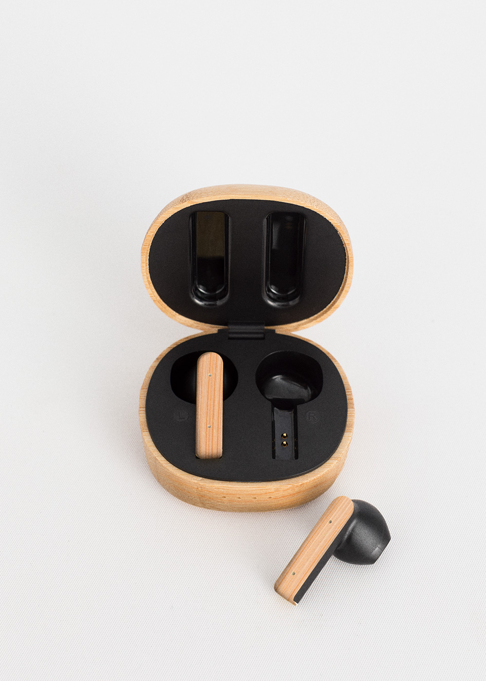 Create Earphones Bamboo Auscultadores Bluetooth Sem Fios Sklum