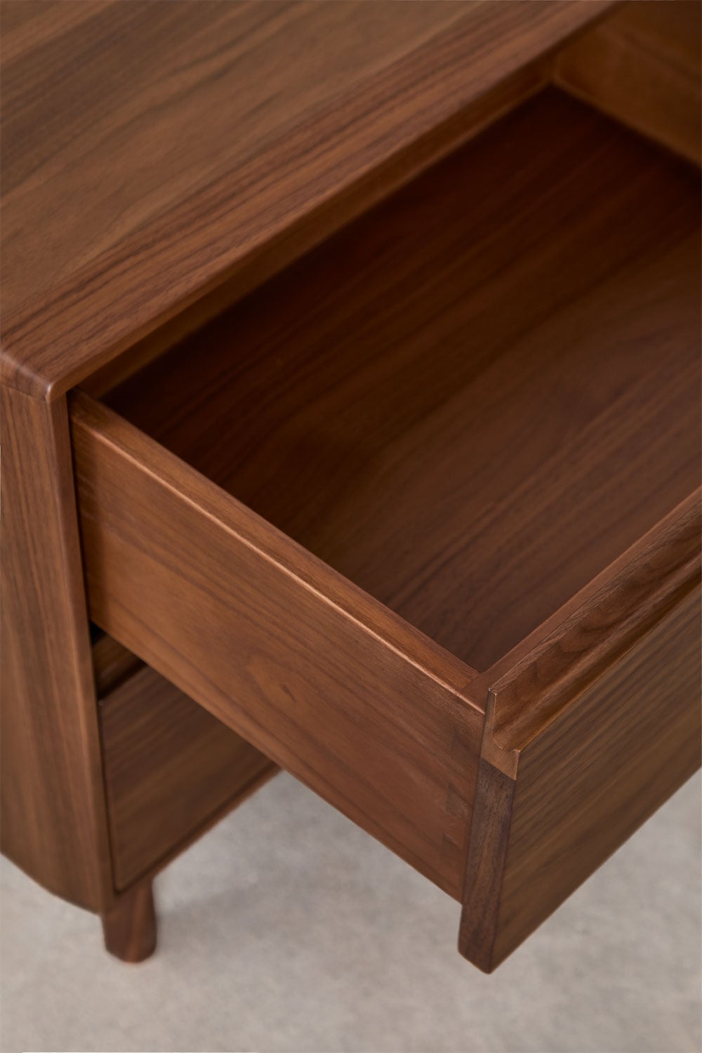 Mesa de cabeceira retangular 50x40 cm em madeira Treveris - SKLUM
