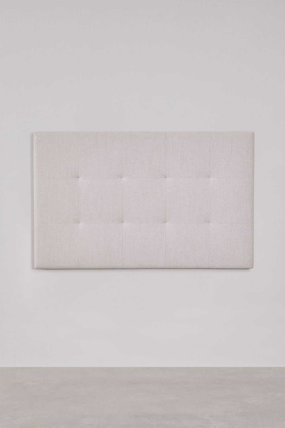 Cabeceira para cama de 150 cm estofada em tecido bege creme Artur - SKLUM