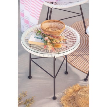 Round Steel -Polyethylene Side Table Acapulco - SKLUM