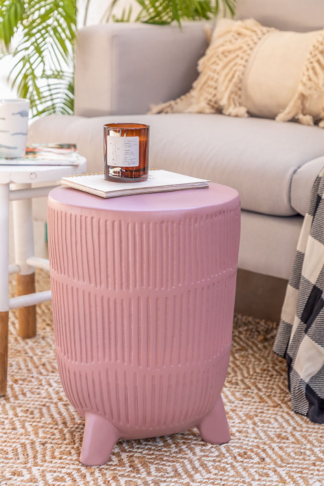 Round Ceramic Side Table (Ø32.5 cm) Kaly - SKLUM