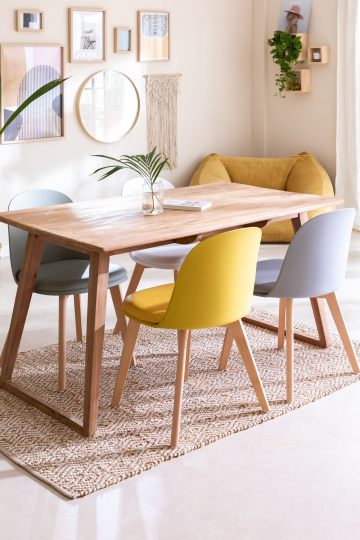 Rectangular Wooden Dining Table (190x100 cm) Jal - SKLUM