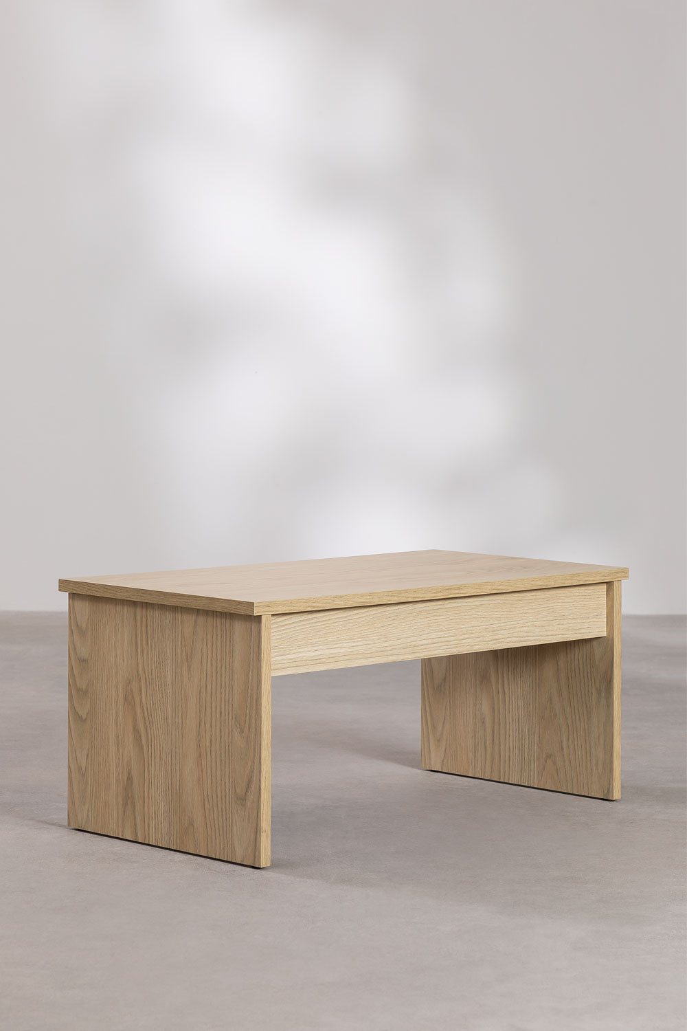 Rectangular Teak Wood Coffee Table (120x80 cm) Narel - SKLUM