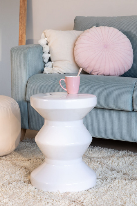 Round Ceramic Side Table (Ø32.5 cm) Kaly - SKLUM