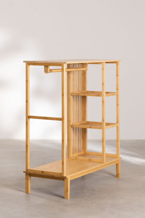 Bamboo Wood Wall Shelf Albin - SKLUM