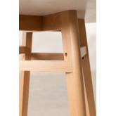 Round MDF & Beech Wood Dining Table Ø80 Scand Nordic - SKLUM