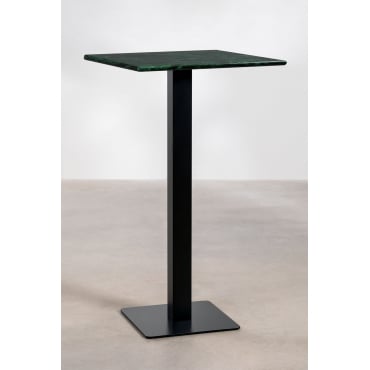 Square 60x60 cm high bar table in Livanto marble - SKLUM