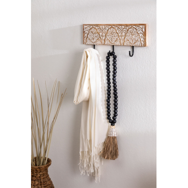 Tiala mango wood wall coat rack - SKLUM
