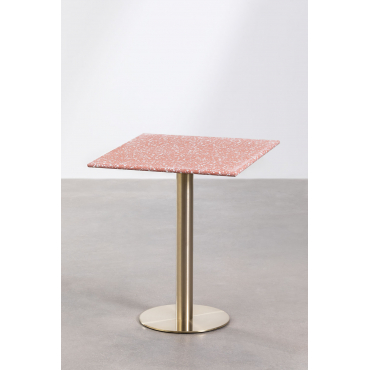 Square Terrazzo Bar Table (60x60 cm) Malibu - SKLUM