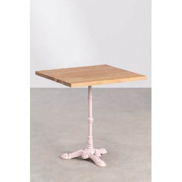 Square Acacia Wood Bar Table Vienna - SKLUM