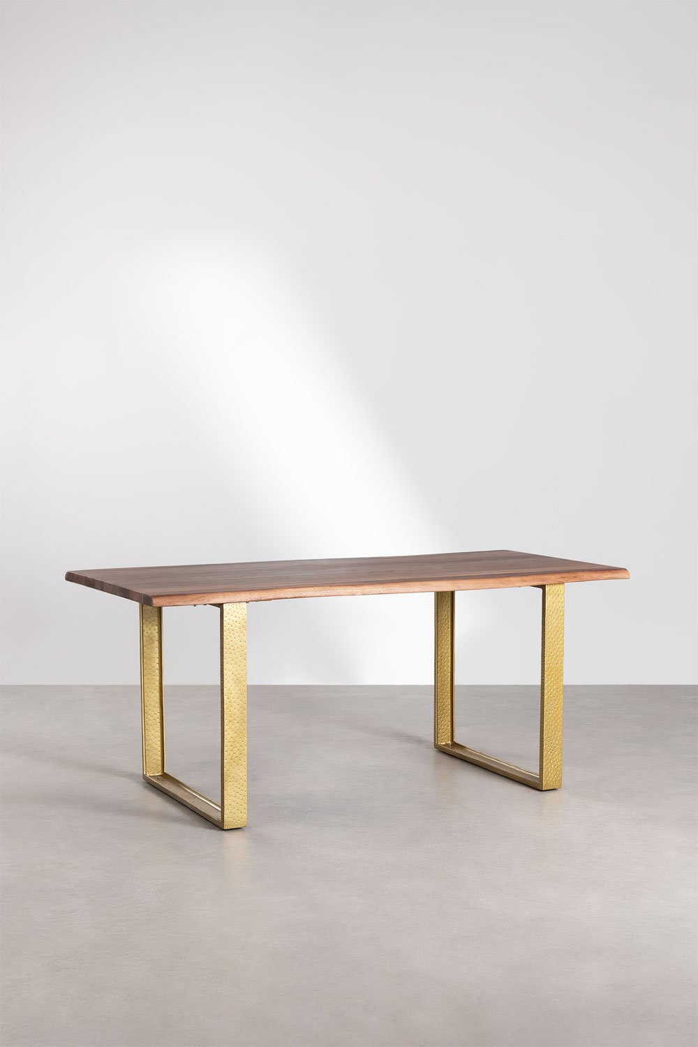 Rectangular Acacia Wood Dining Table (220x105 cm) Assier - SKLUM