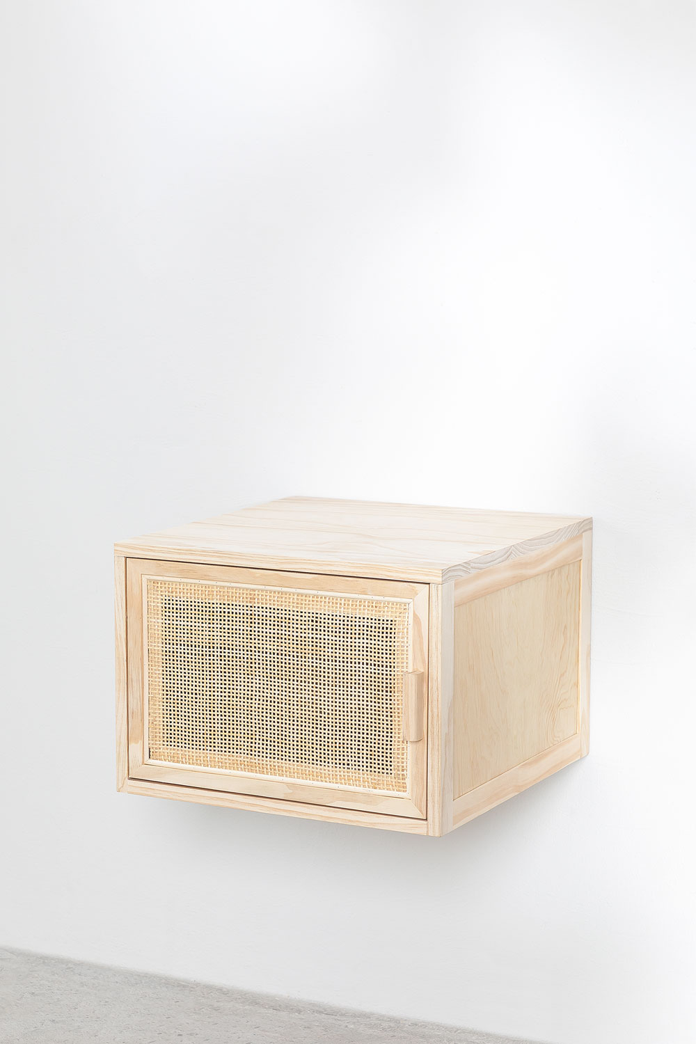 Rattan Bedside Table Reyna Wood - SKLUM