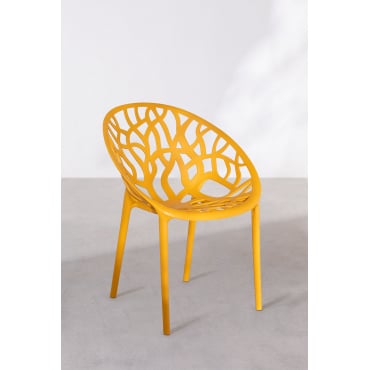 Pack of 4 stackable garden chairs in polypropylene Ores - SKLUM