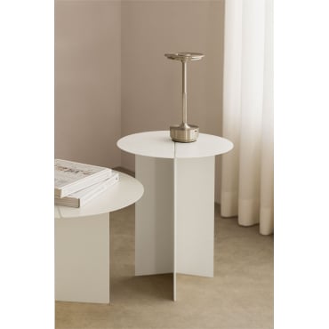 Round side table in steel Gromit - SKLUM