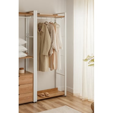 Ariaster Steel and Wood Coat Rack - SKLUM