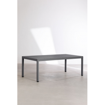 Rectangular garden table 210x100 cm in aluminum Marti - SKLUM