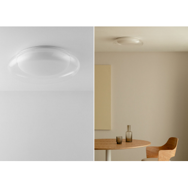 LED Ceiling Light in Methacrylate and Metal Vermer - SKLUM