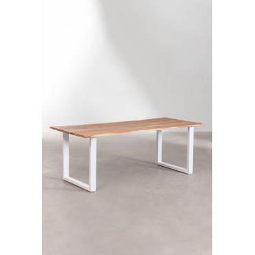 Sami Recycled Wood Rectangular Dining Table - SKLUM