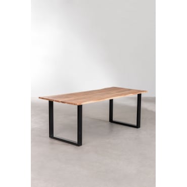 Rectangular dining table in Sami acacia wood - SKLUM
