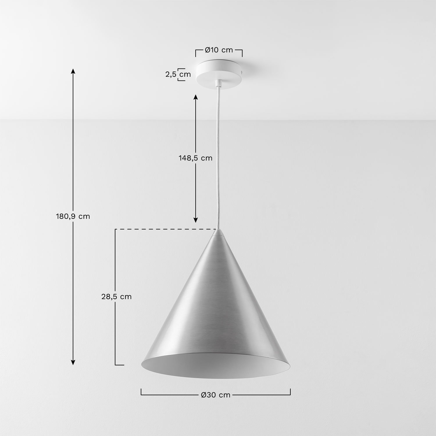 Arilda Metal Ceiling Lamp - SKLUM