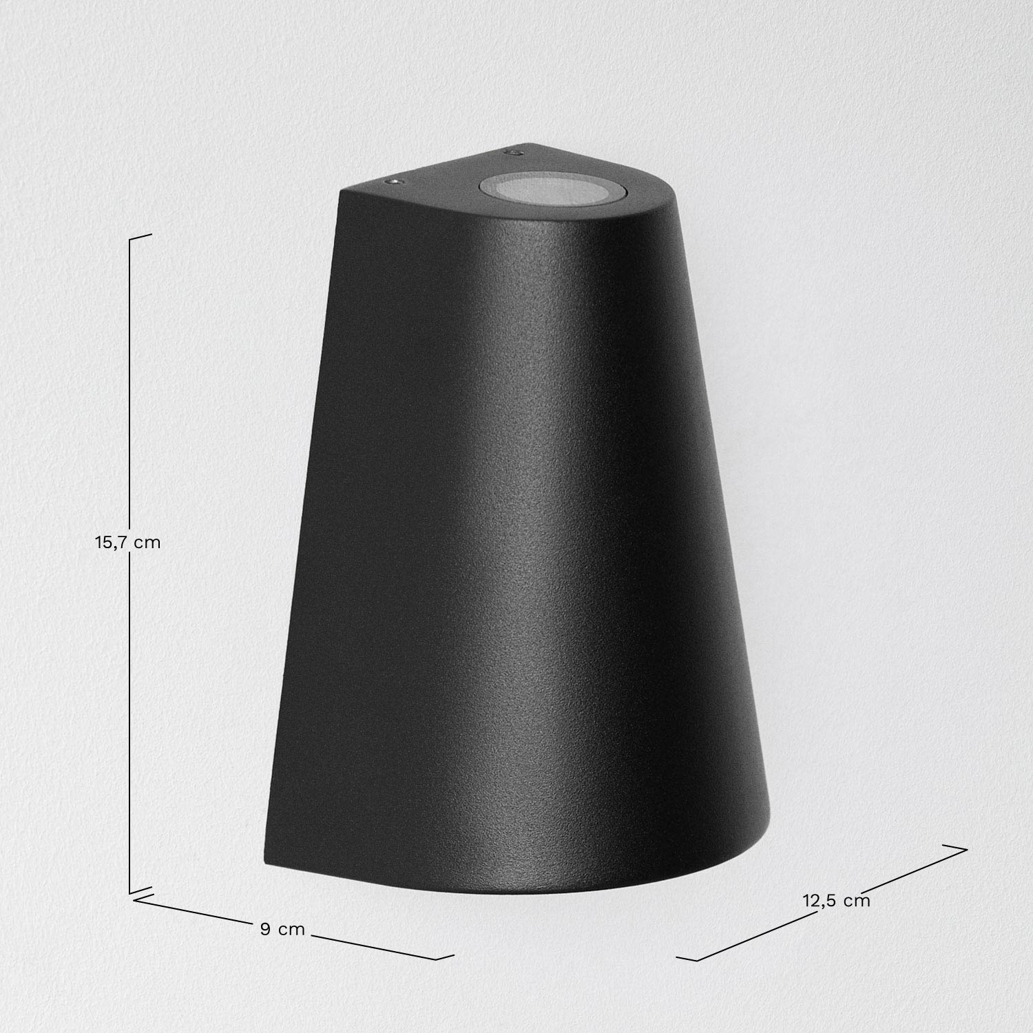 Aluminum outdoor wall light with 2 Sivon light points - SKLUM