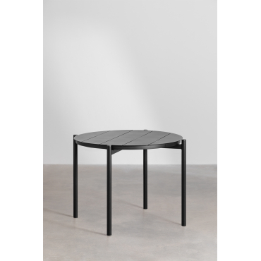 Round aluminum dining table (Ø110 cm) Elton - SKLUM