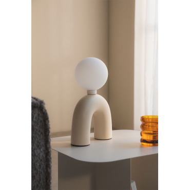 Ceramic table lamp with Galva glass ball - SKLUM