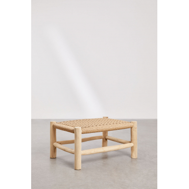 Rectangular garden coffee table 80x60 cm in Bientina teak wood - SKLUM