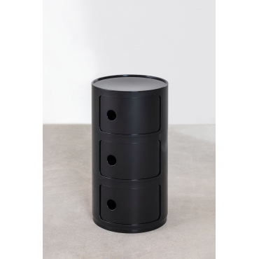 Pack of 2 round bedside tables with shelves Babel - SKLUM