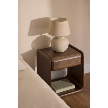 Rectangular bedside table 50x40 cm in Greysi MDF - SKLUM
