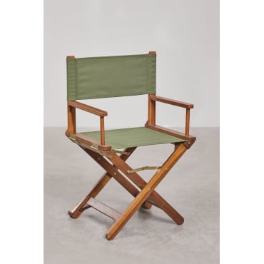 Pack of 2 folding garden director chairs in acacia wood Ridley - SKLUM