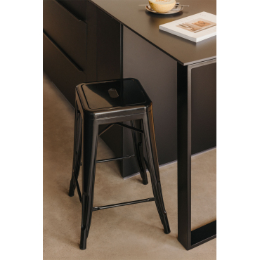 Stackable high steel stool Lix - SKLUM